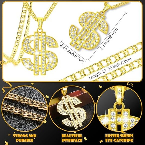 Accessories | Money Chain With Dollar Sign Necklace | Poshmark